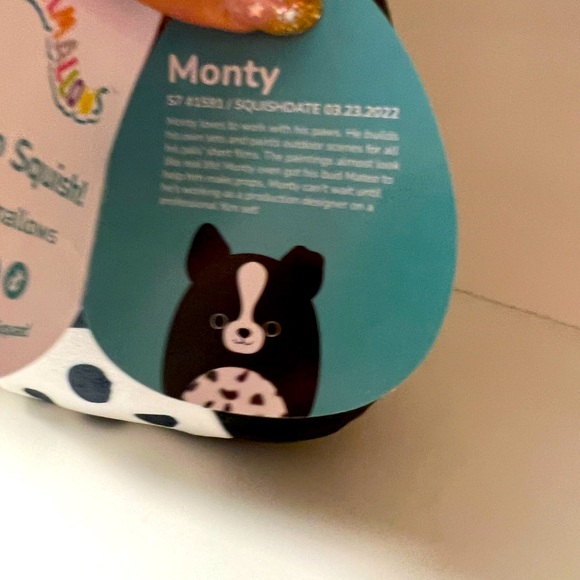 Squishmallows | Toys | Squishmallow Monty The Border Collie Nwt 75 Inch ...